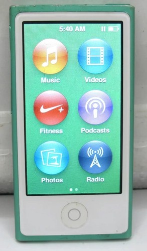 Apple iPod Nano 7th Generation A1446 16GB MD478LL Green - Free Shipping ...