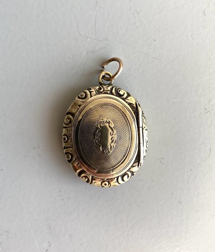 Antique Georgian Gold & Pinchbeck Double Mourning Locket | eBay