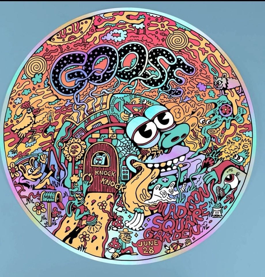 Goose MSG New York NY Rainbow Foil Poster Killer Acid 6/28/25 - x/40 ...