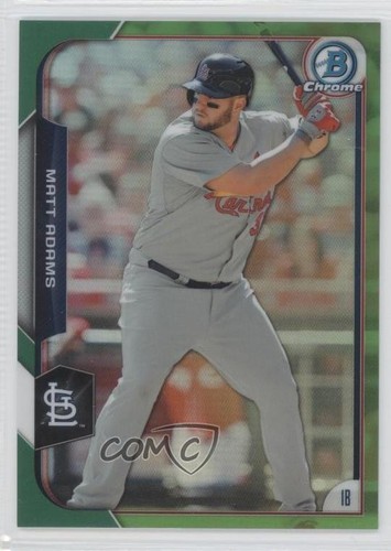 2015 Bowman Chrome Green Refractor /99 Matt Adams #142 | eBay