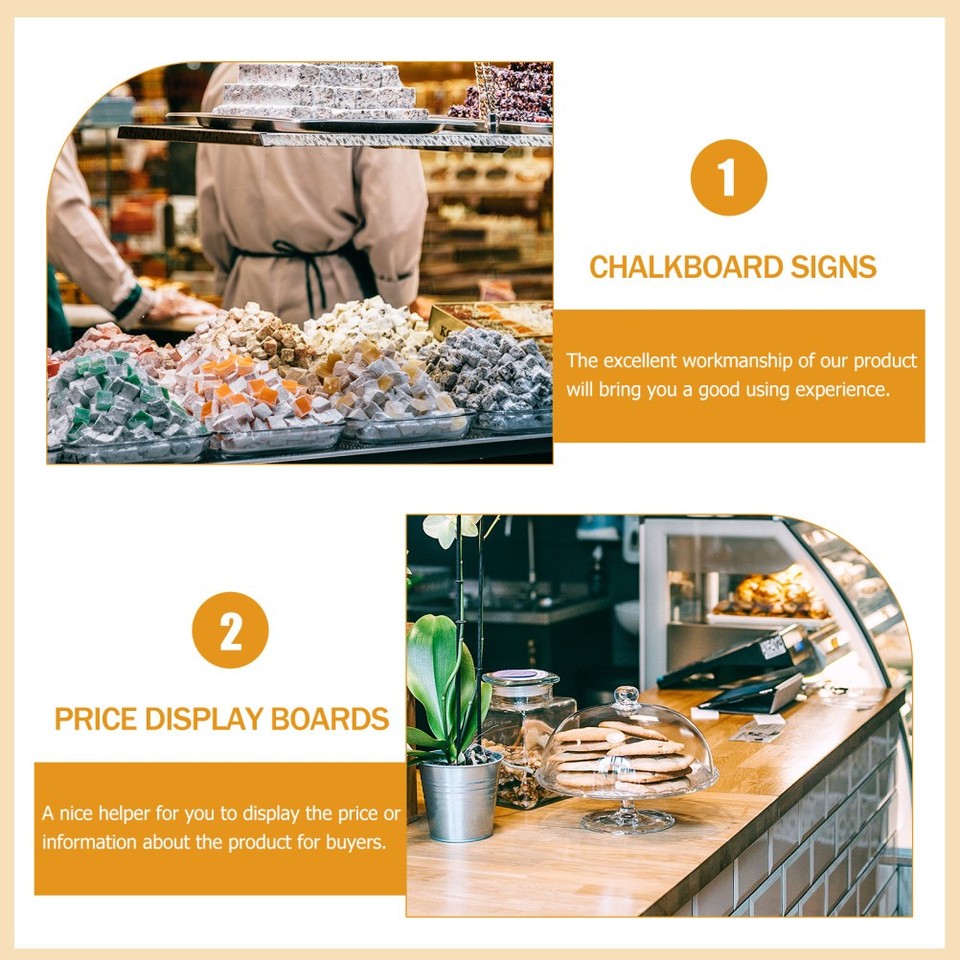 5 Pcs Small Chalkboard with String Signs for Food Display Chalkboards ...