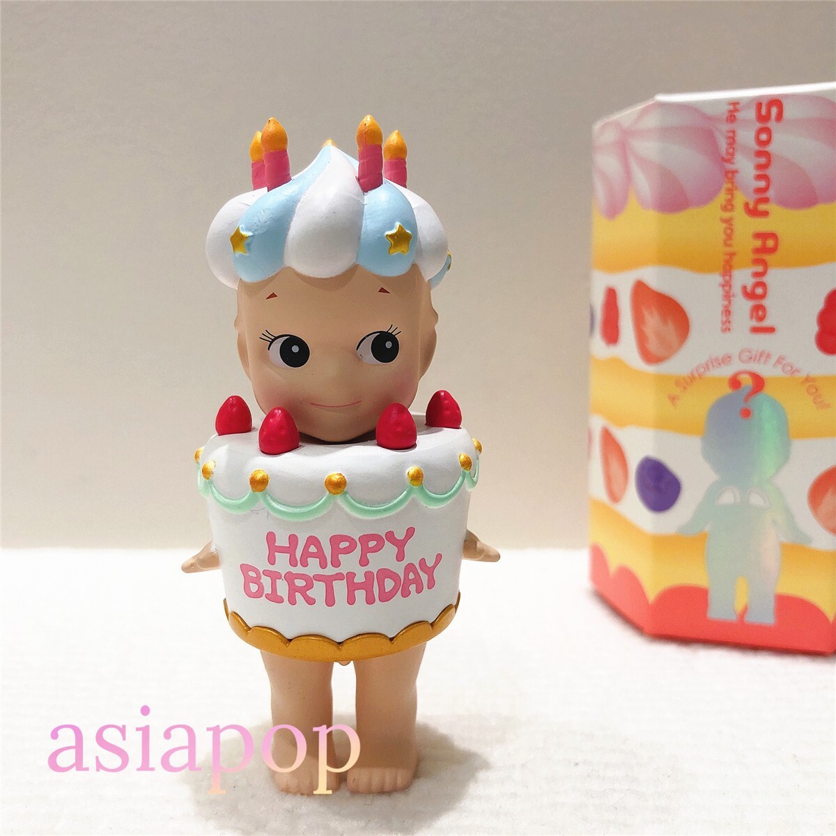 Authentic Sonny Angel Birthday Series mini figure White Cake Designer ...