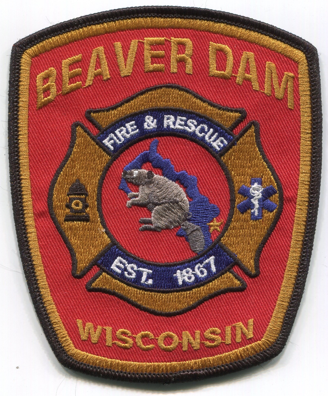 WISCONSIN - Beaver Dam Fire Dept. Patch | eBay