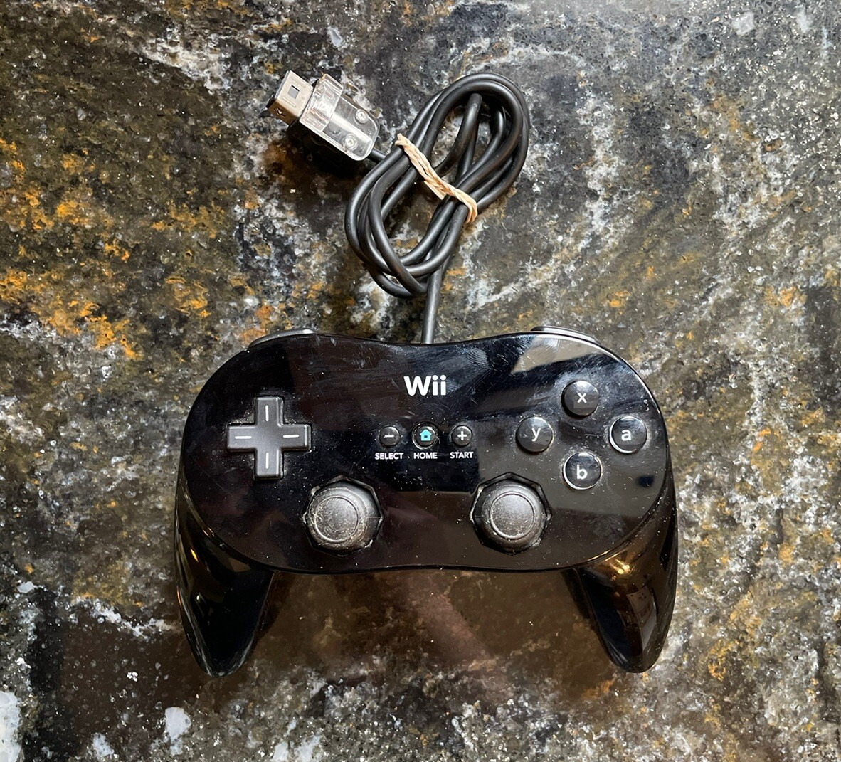 Official Nintendo Wii Pro Controller Classic Black RVL-005 OEM TESTED ...