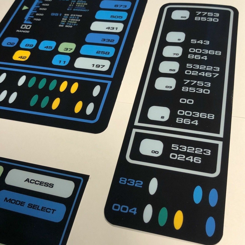 STAR TREK • TOS LCARS • THREE DESK DOOR WALL TOUCHPADS • PROP REPLICA ...