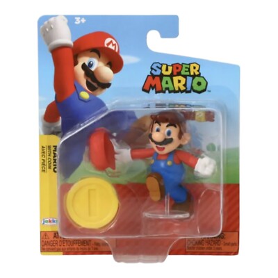 Nintendo Super Mario Bros. Action Figure Running Mario With Coin Jakks ...