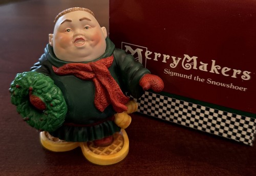 Dept 56 Merry Makers “Sigmund the Snowshoer” Porcelain Figurine In ...