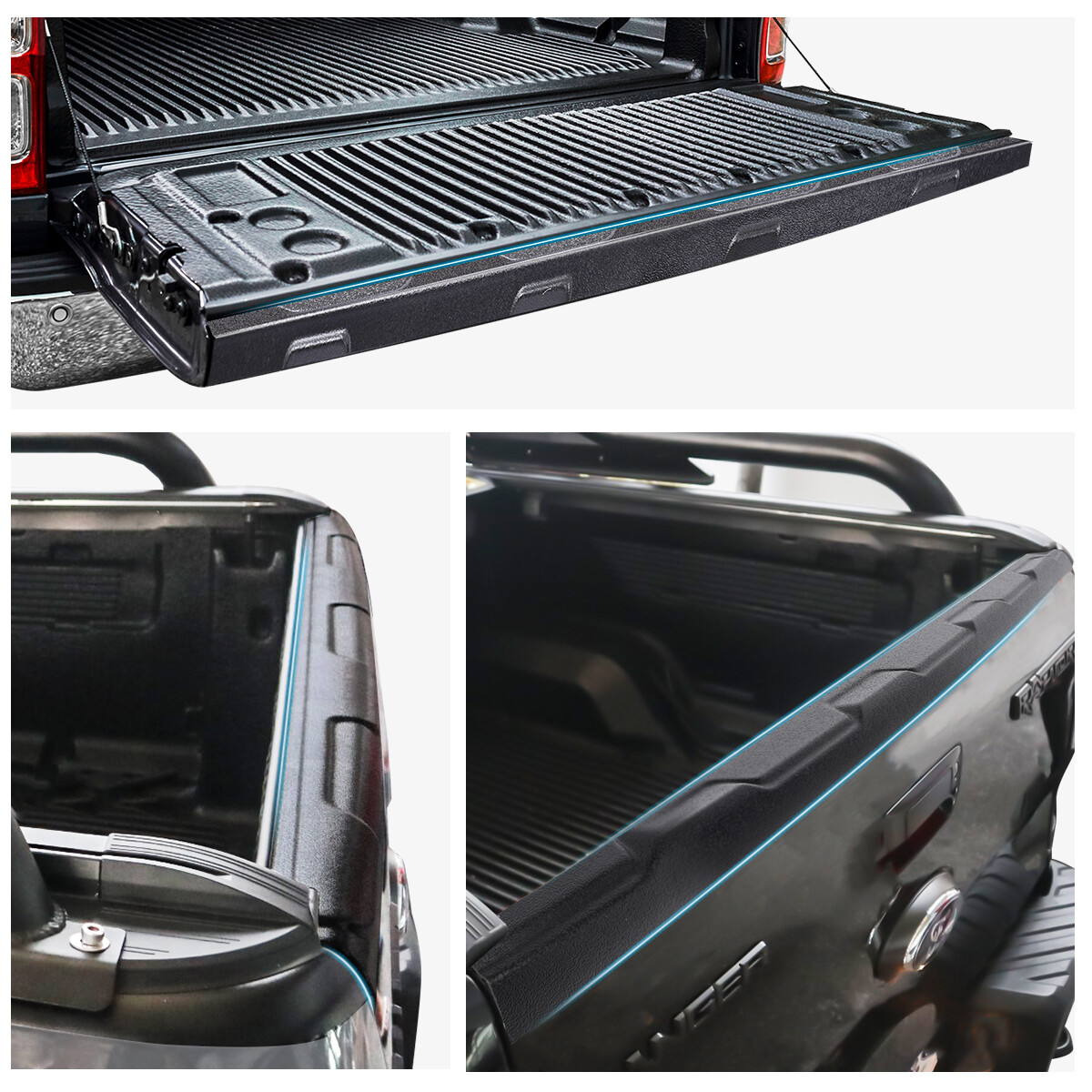 Tailgate Trim Cover Bed Rail Protector for Ford Ranger 2012-2022 T7 T8 ...