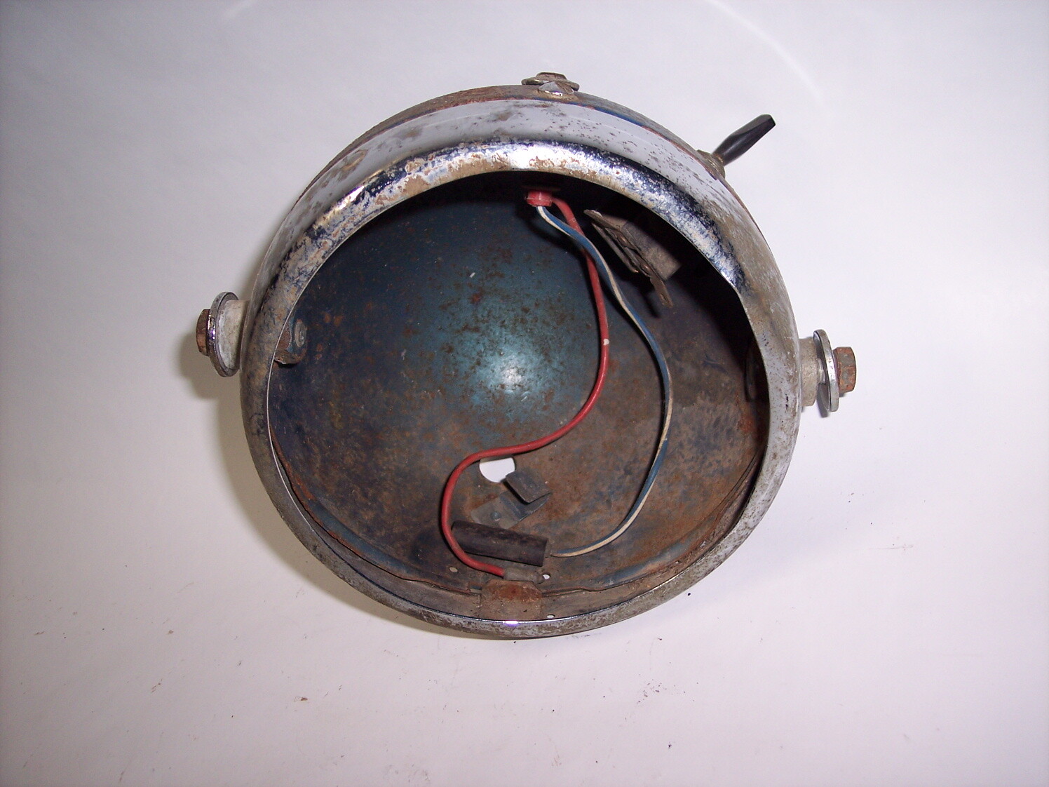 VINTAGE MX LUCAS MCH66 HEADLIGHT HEADLAMP 250 350 441 500 BSA B50 ...