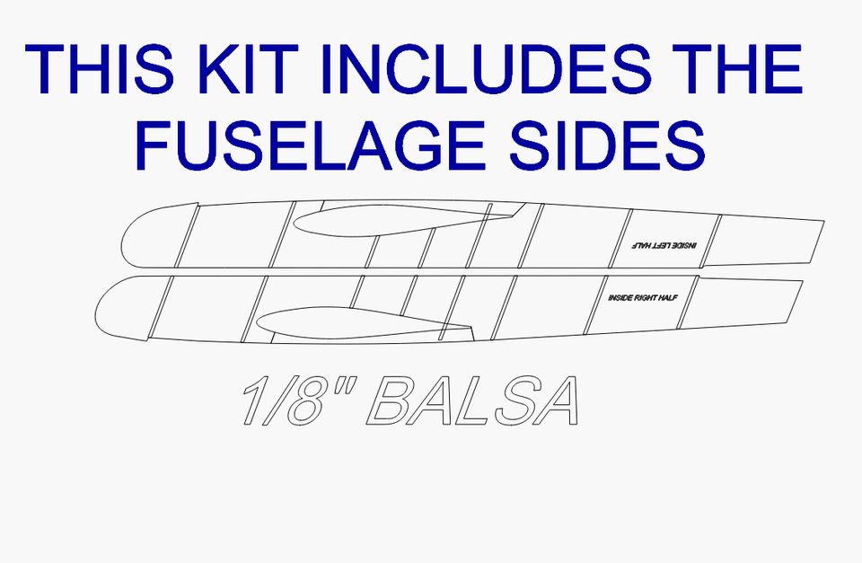 VECO BRAVE Control Line Airplane Laser Cut Short Kit 19-35 Engine ...