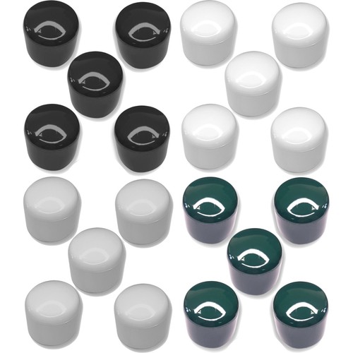 5x Round end cap for tube Ø6-60mm PVC plastic cover pipe protect ...