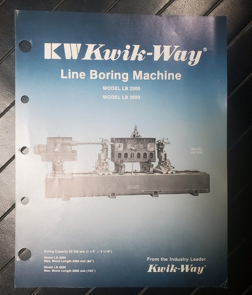 Kwik Way LB2600 Line Bore Machine nt Sunnen nt Rottler nt Berco | eBay