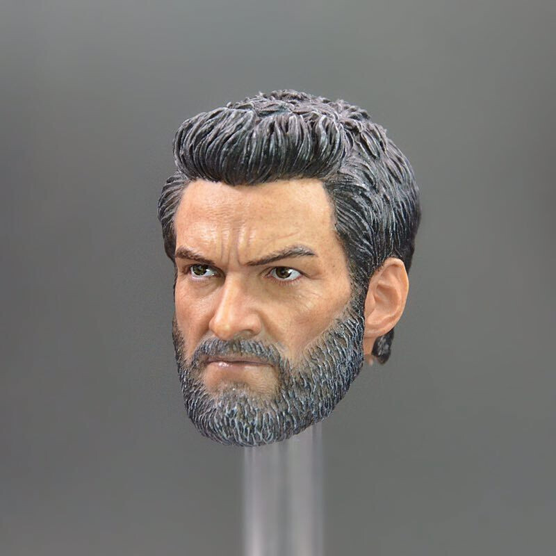 1/6 Scale Wolverine 3 Logan Beard Old Man Head Sculpt Figur Spielzeug ...