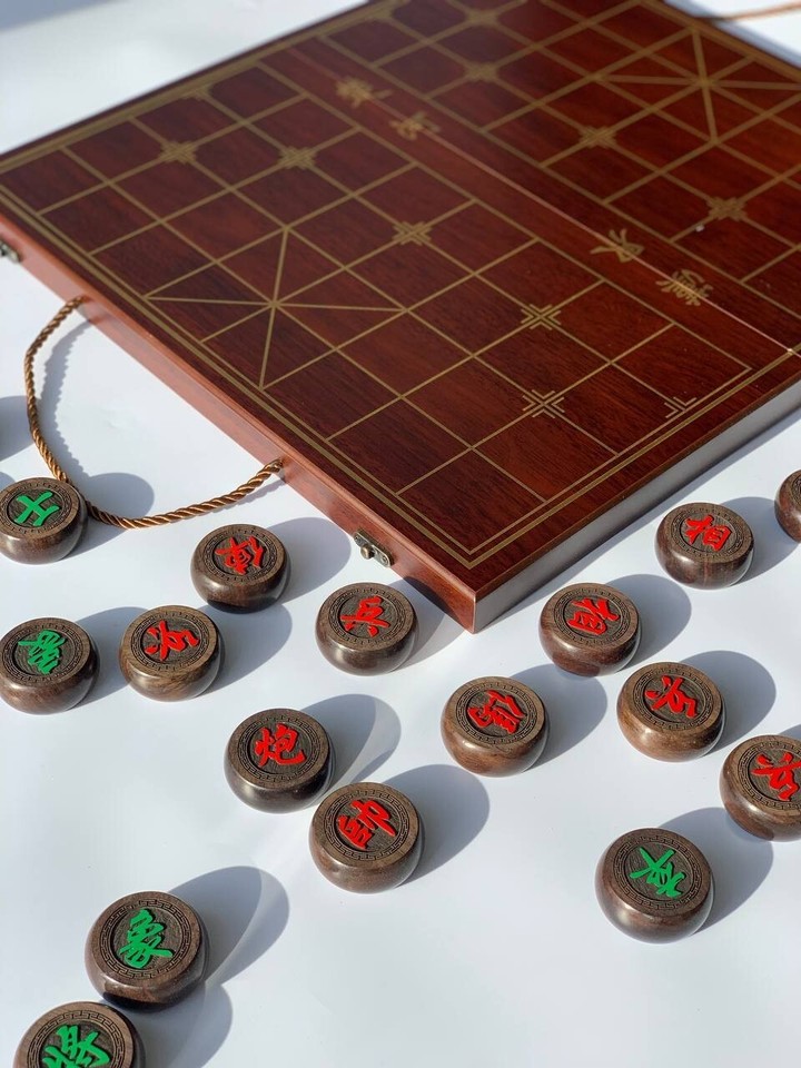 Large Chinese Chess Board Xiangqi Set, Game Board, Asian Chinese Chess ...