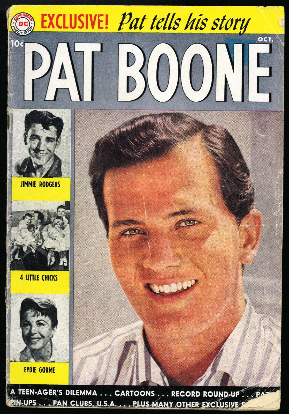 Pat Boone #1 3.0 G/VG DC Comics 1959 Photo Cover RARE | eBay