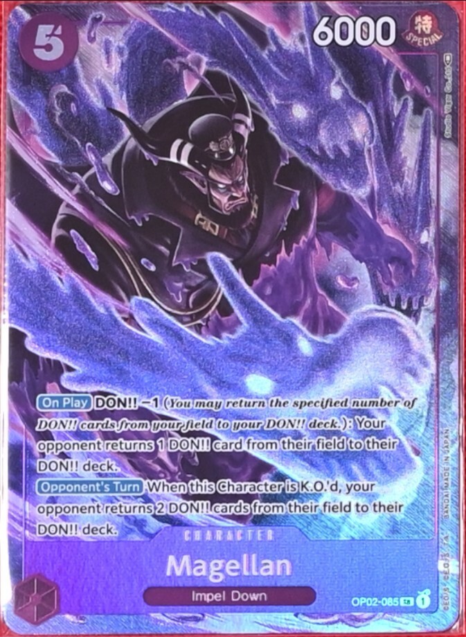 Magellan OP02-085 SR Alt Art Paramount War One Piece OPTCG English | eBay