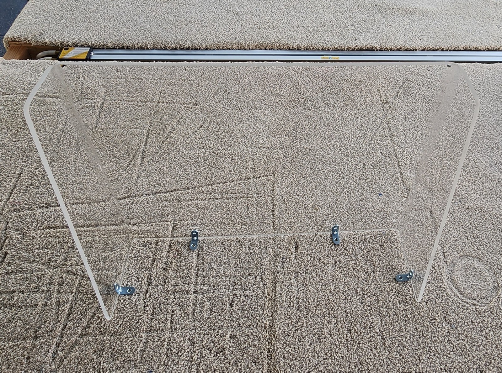 Universal boat windshield 26 1/2", 1/4" premium plexiglass, center ...