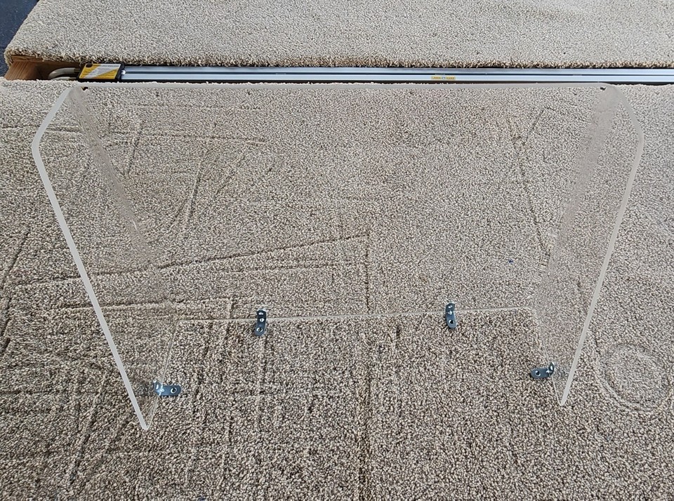 Universal boat windshield 20", 1/4" premium plexiglass, center console ...