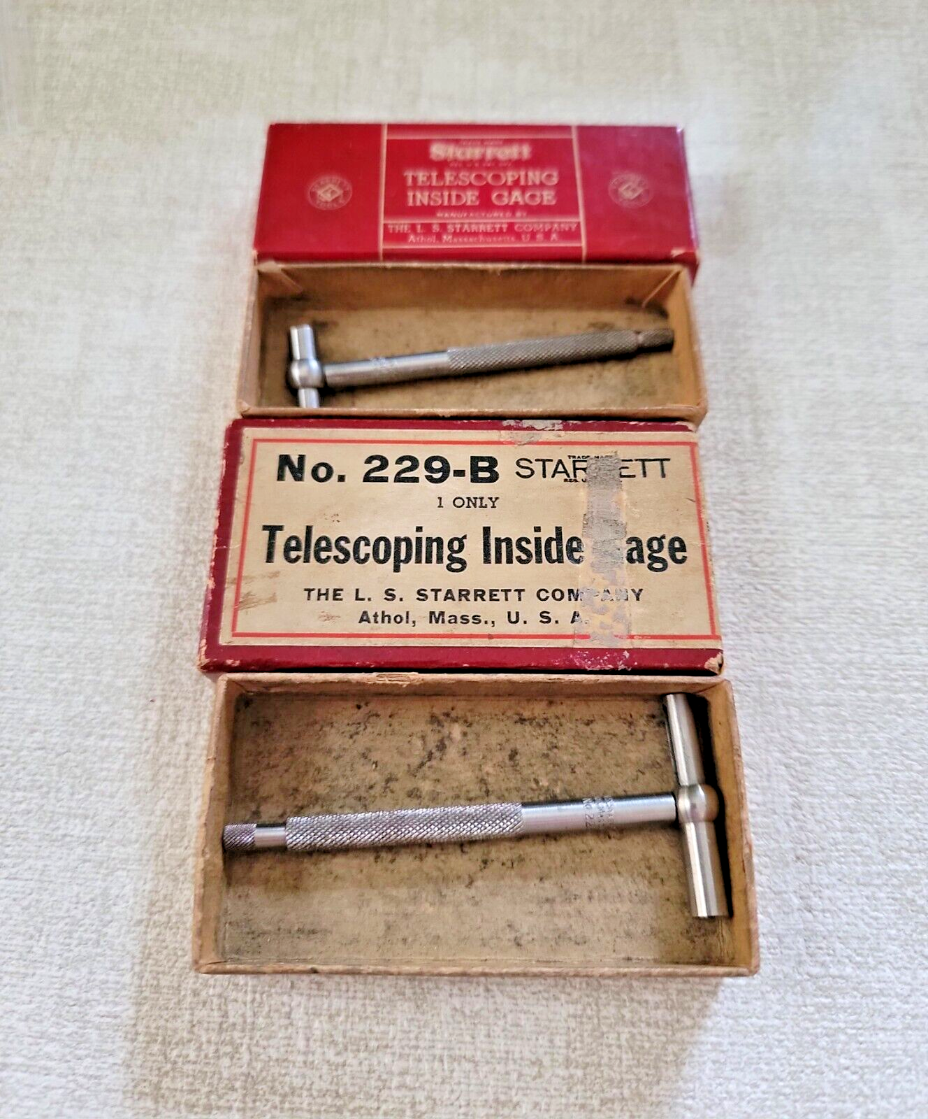 Starrett Inside Gages Set of Two (2) 229A and 229B in Original Boxes | eBay