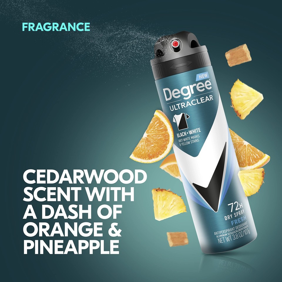 Men Antiperspirant Spray Black + White 3 Count Protects from Deodorant ...