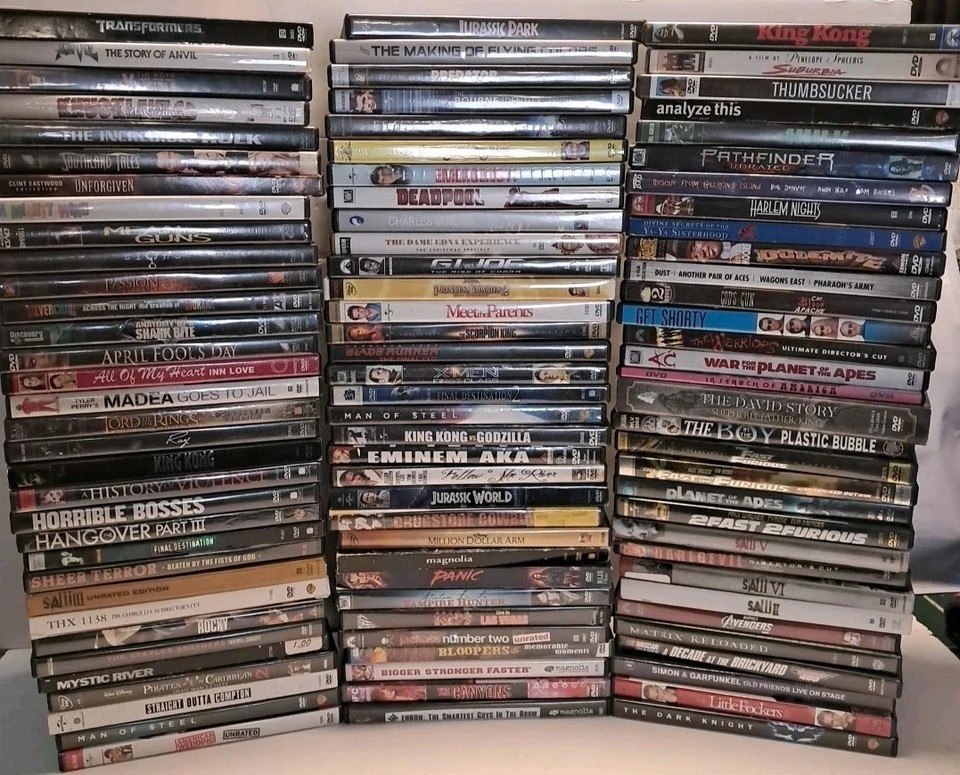 85 DVD movies. Wholesale Lot Assorted bulk with cases | FREE SHIP ...