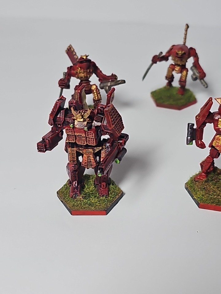 Painted Lot of 6, (2) Mechs Shiro SH-2P Hatamoto Battletech Iron Wind ...
