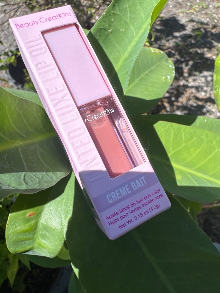 Tinted Luxe Lip Oil Beauty Creations 0.15 Onza Creme Bait | eBay