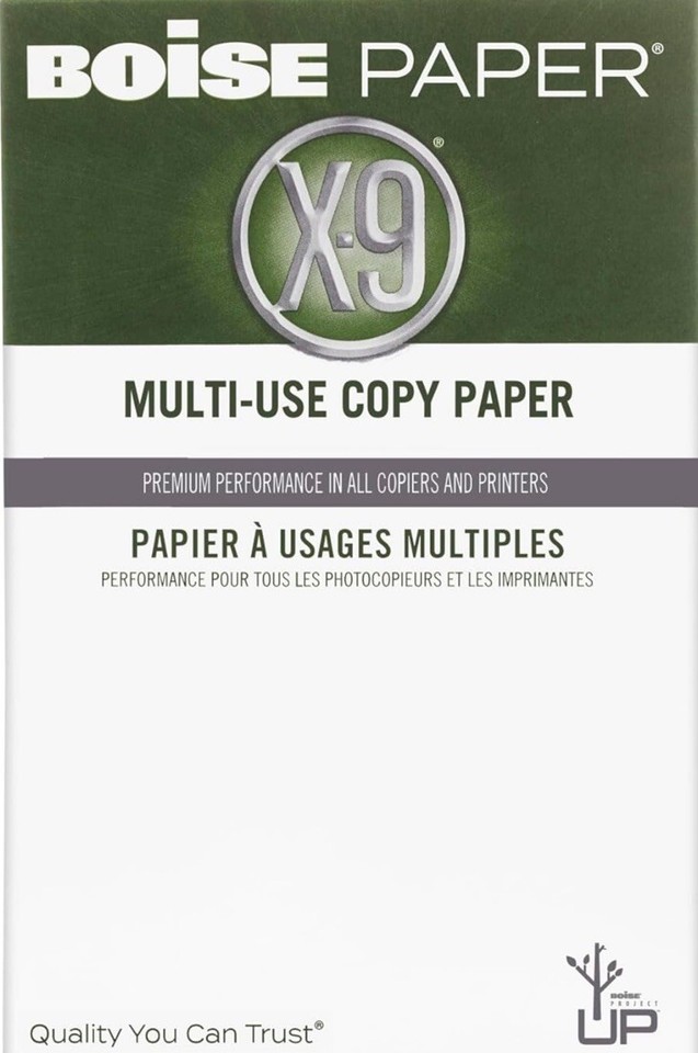 Boise Paper X-9 Multi-Use Copy Paper - 10 Ream (5,000 Sheets) | 8.5" x ...