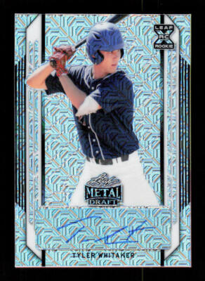 2021 Leaf Metal Draft # Tyler Whitaker Mojo Auto | eBay