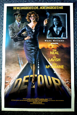 DETOUR Original 1992 American One Sheet Movie Poster Tom Neal Jr., Lea Lavish | eBay Australia