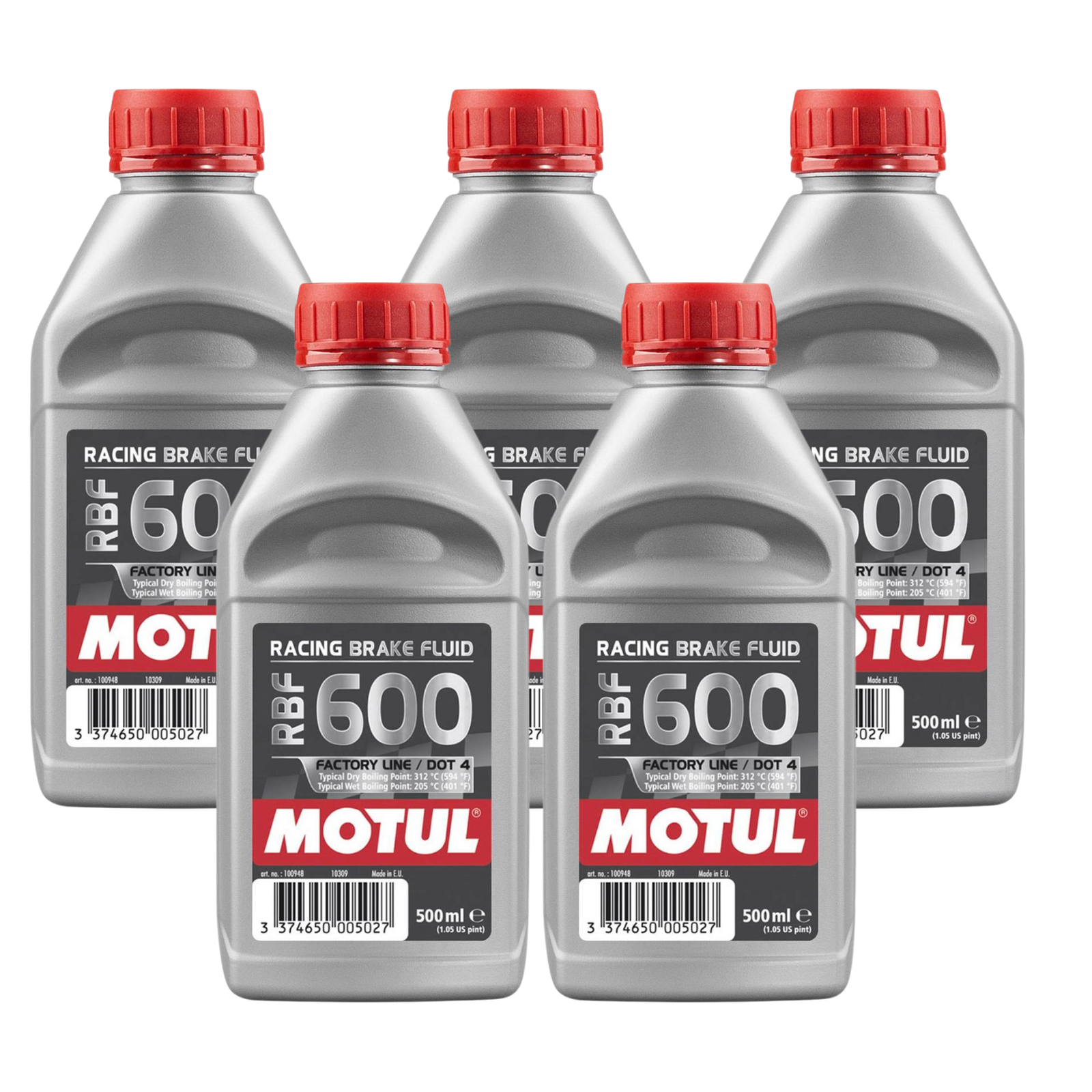 Motul RBF 600 Factory Line 100% Synthetic Racing Brake Fluid 500ml ...