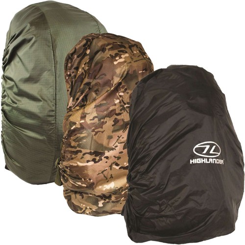 Highlander Waterproof Rucksack Rain Cover Backpack Dust Travel Hiking ...