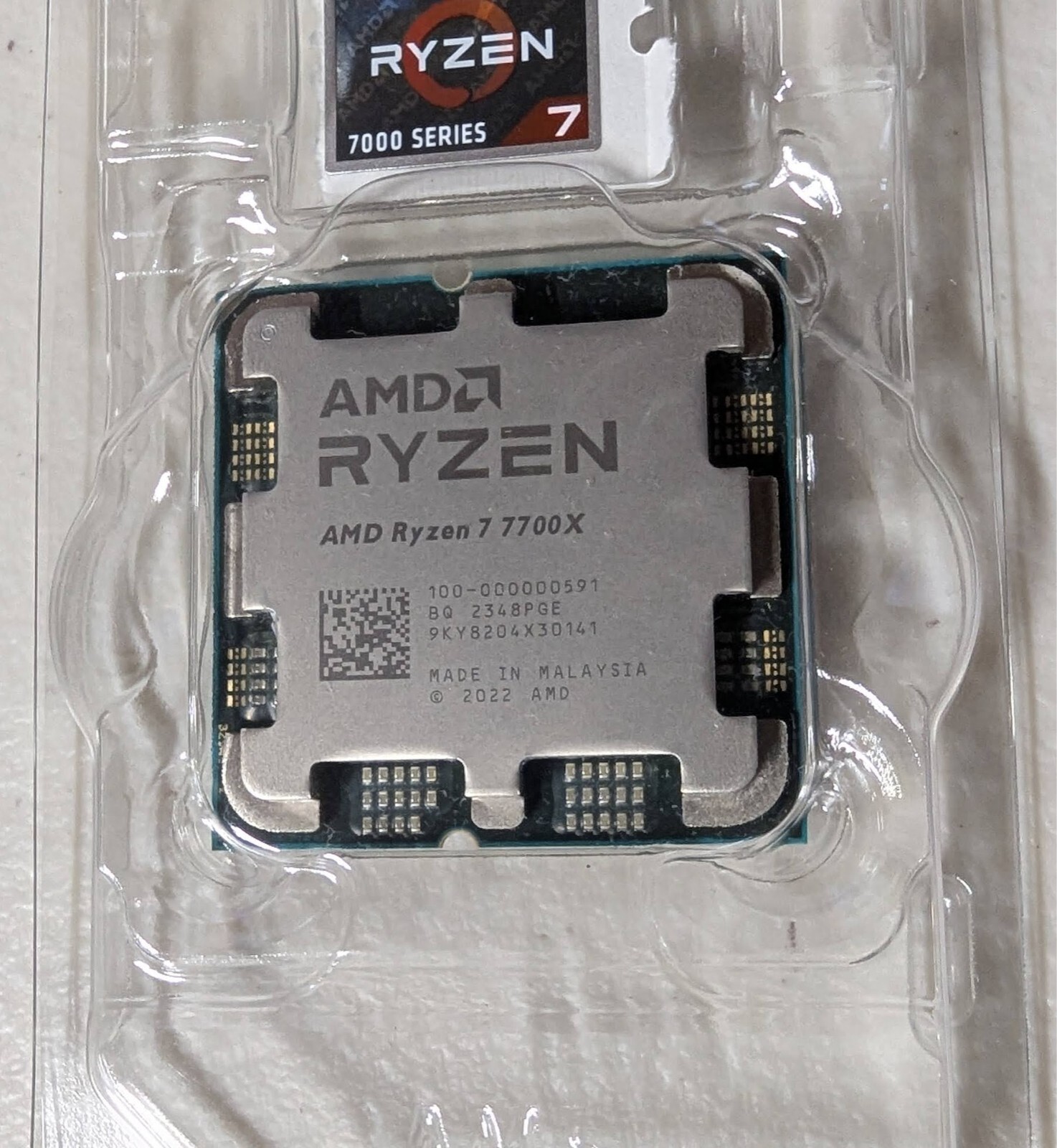 AMD Ryzen 7 7700x Processor (5.4 GHz, 8 Cores, LGA 1718/Socket AM5) Box ...