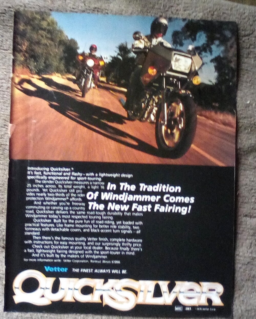 1980 Vetter Windjammer Motorcycle Print Ad | eBay