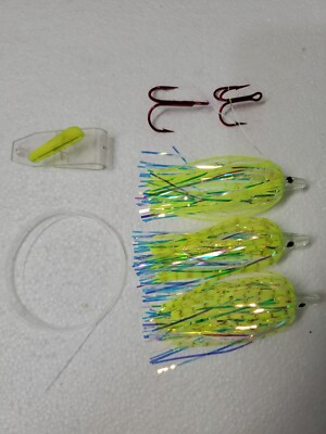 Salmon Trolling Twinkie Meat Rig- Bait Biter Herring Strip kit | eBay