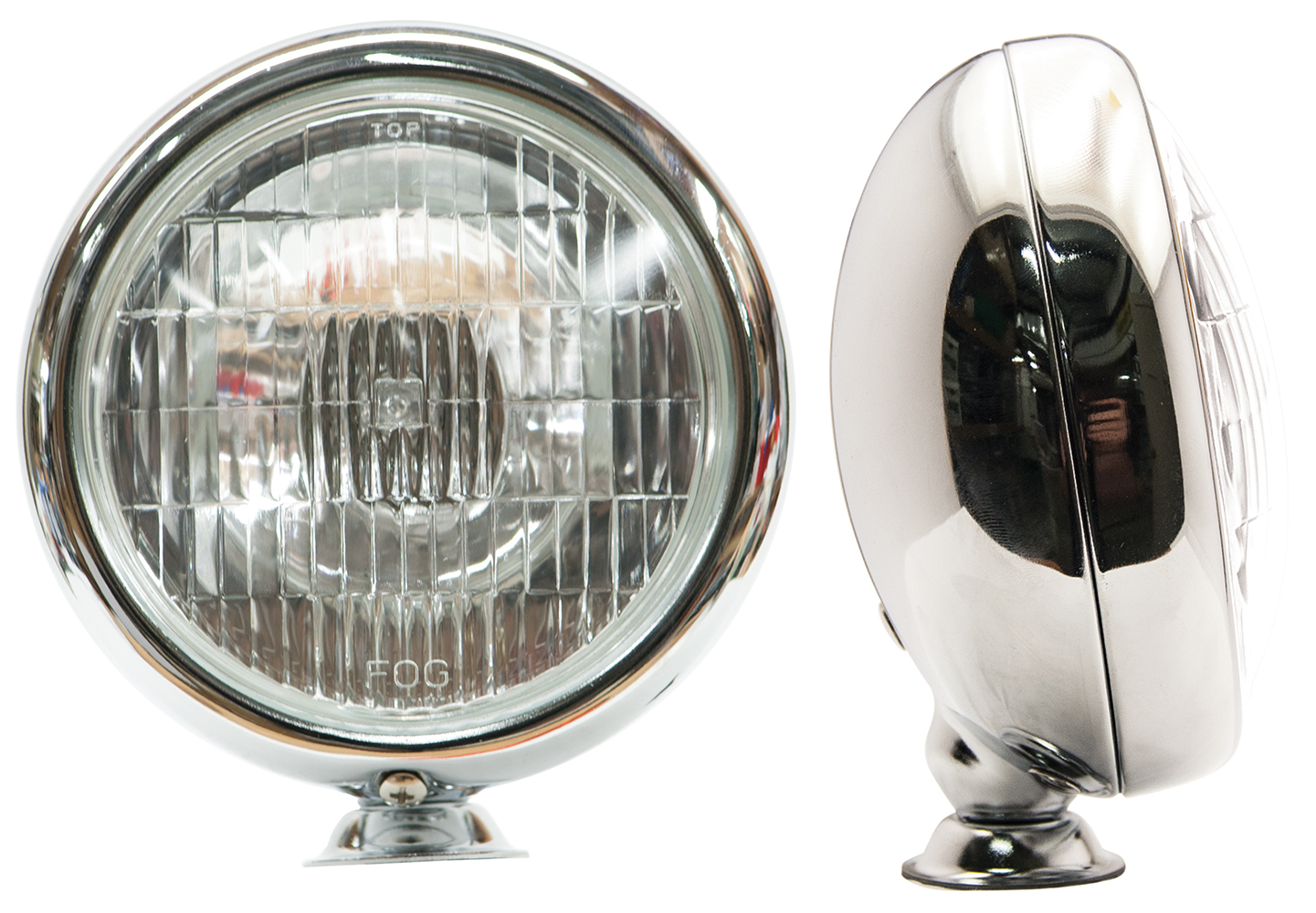 Vintage Flat Back Style Fog Light Chrome Housing Clear Lens Sold Each ...
