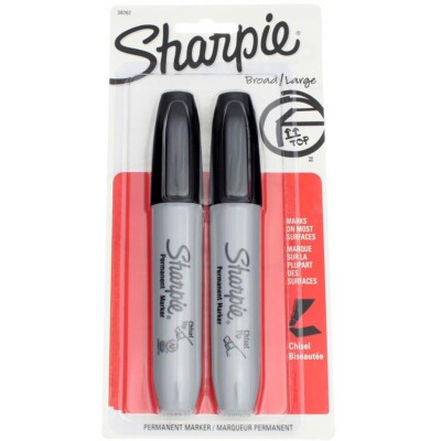 Sharpie Broad Large Permanent Marker, Bold, 2 Ct | eBay