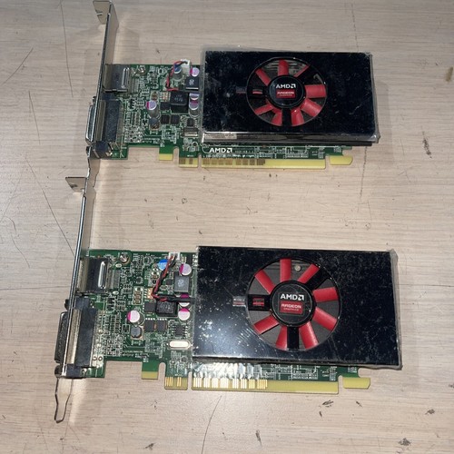 Lot of 2 DELL AMD Radeon R7 350 4GB DDR3 Graphics Card PCI-E DVI/DP ...
