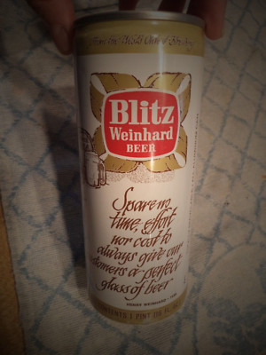 BLITZ WEINHARD BEER 16 OZ ALUMINUM BEER CAN BLITZ WEINHARD CO PORTLAND ...