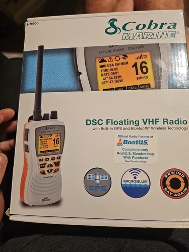 Cobra HH600 Floating Waterproof Handheld VHF Radio GPS Bluetooth | eBay