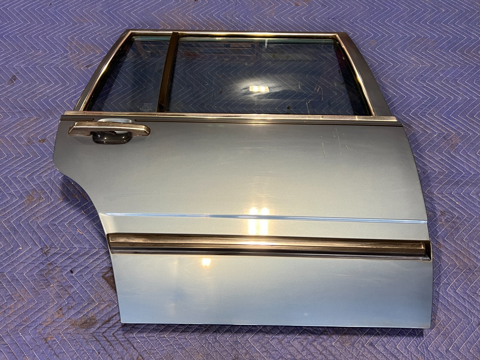 1984-1989 Volvo 740 760 Sedan Blue Metallic Rear Passenger Right Door ...