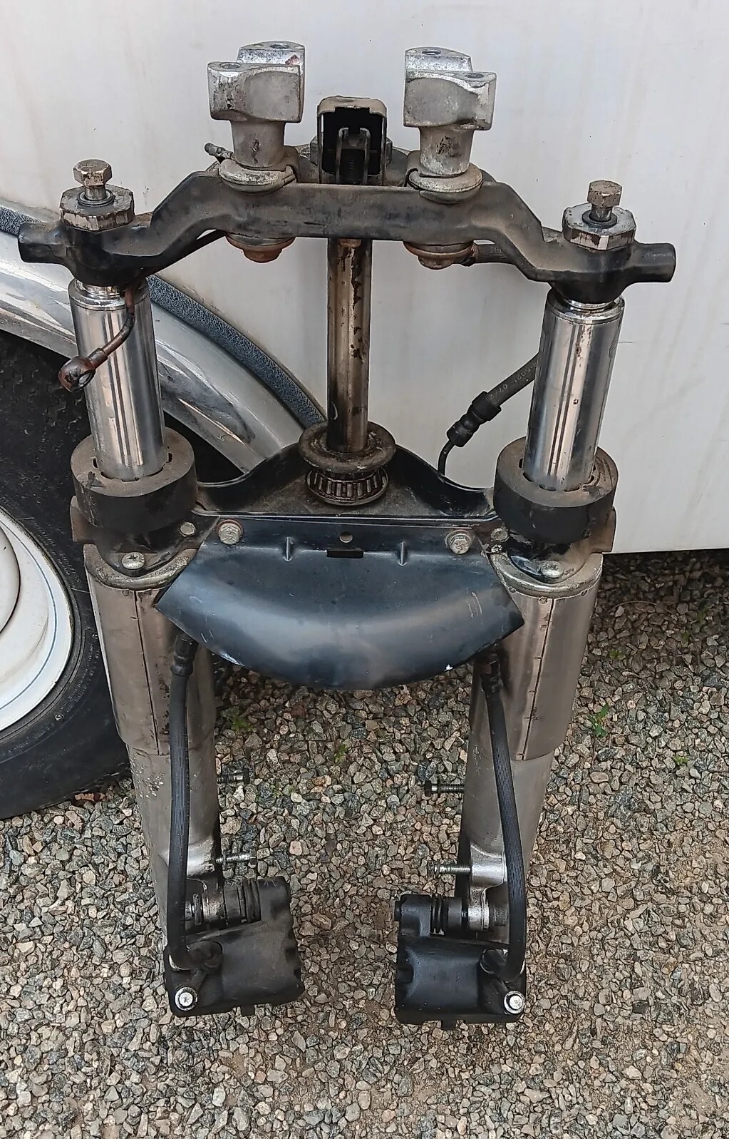 1989 Harley-Davidson Tour Glide FLT Front Forks Shock Calipers Tree ...