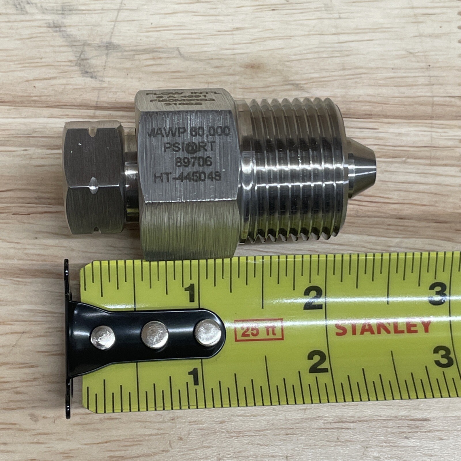 Water Jet Adapter, Flow Int’l # A-4691, F160M96B3, 316SS | eBay