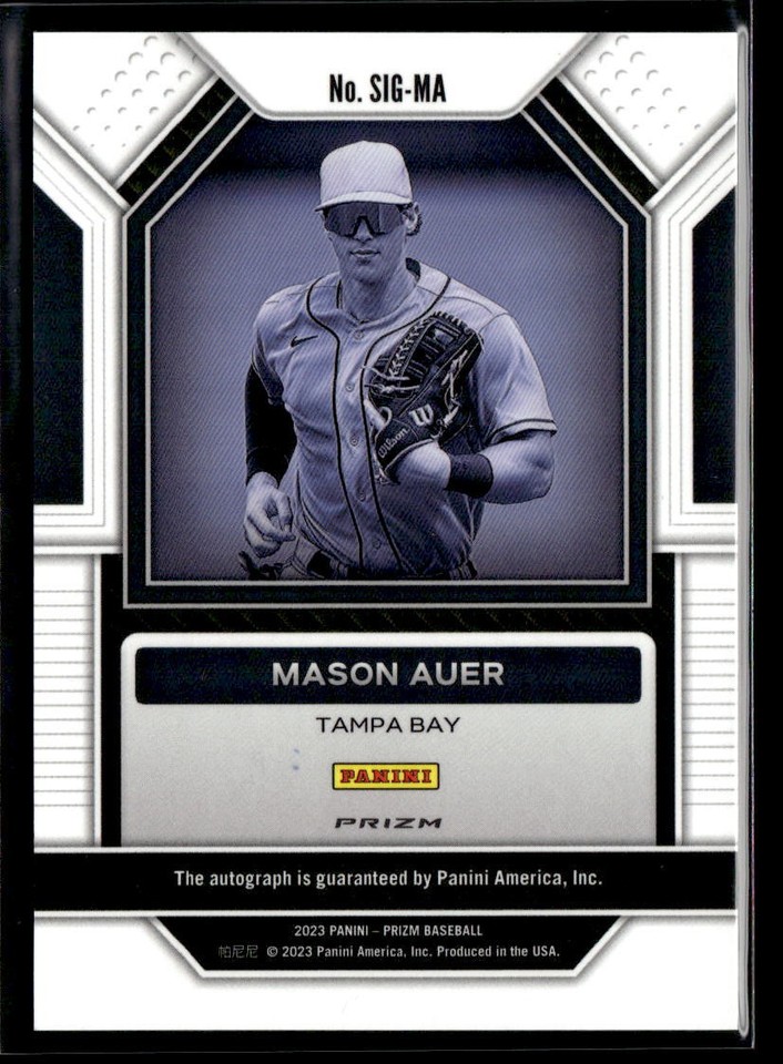 Mason Auer AUTO - 2023 Panini Prizm Signatures Silver Prizm #SIG-MA ...