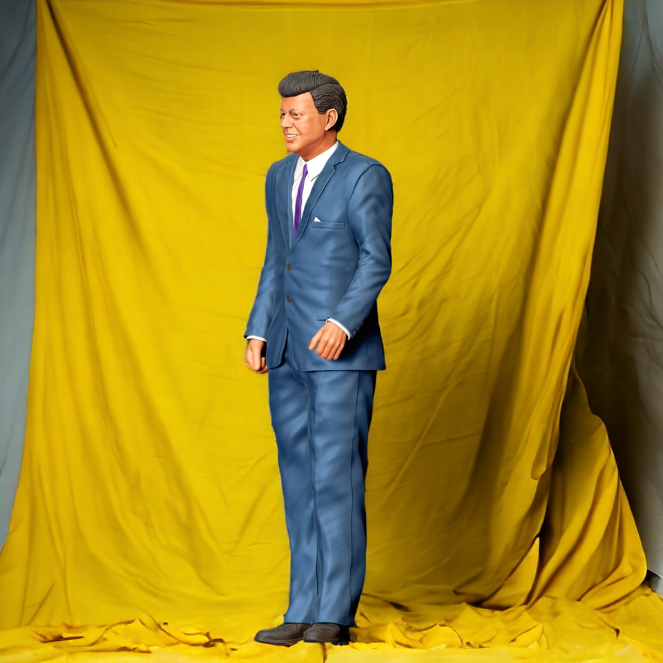 President John F Kennedy Resin 3d print Unpainted JFK Figure POTUS | eBay