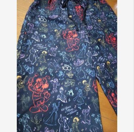 m86 Disney 100th Anniversary Collab Pants Free Size Neon Print Elastic ...