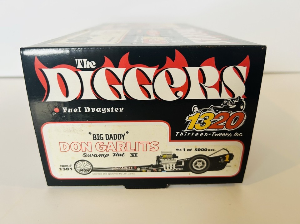 1320 THE DIGGERS "Big Daddy" Don Garlits Swamp Rat VI Fuel Dragster 1: ...