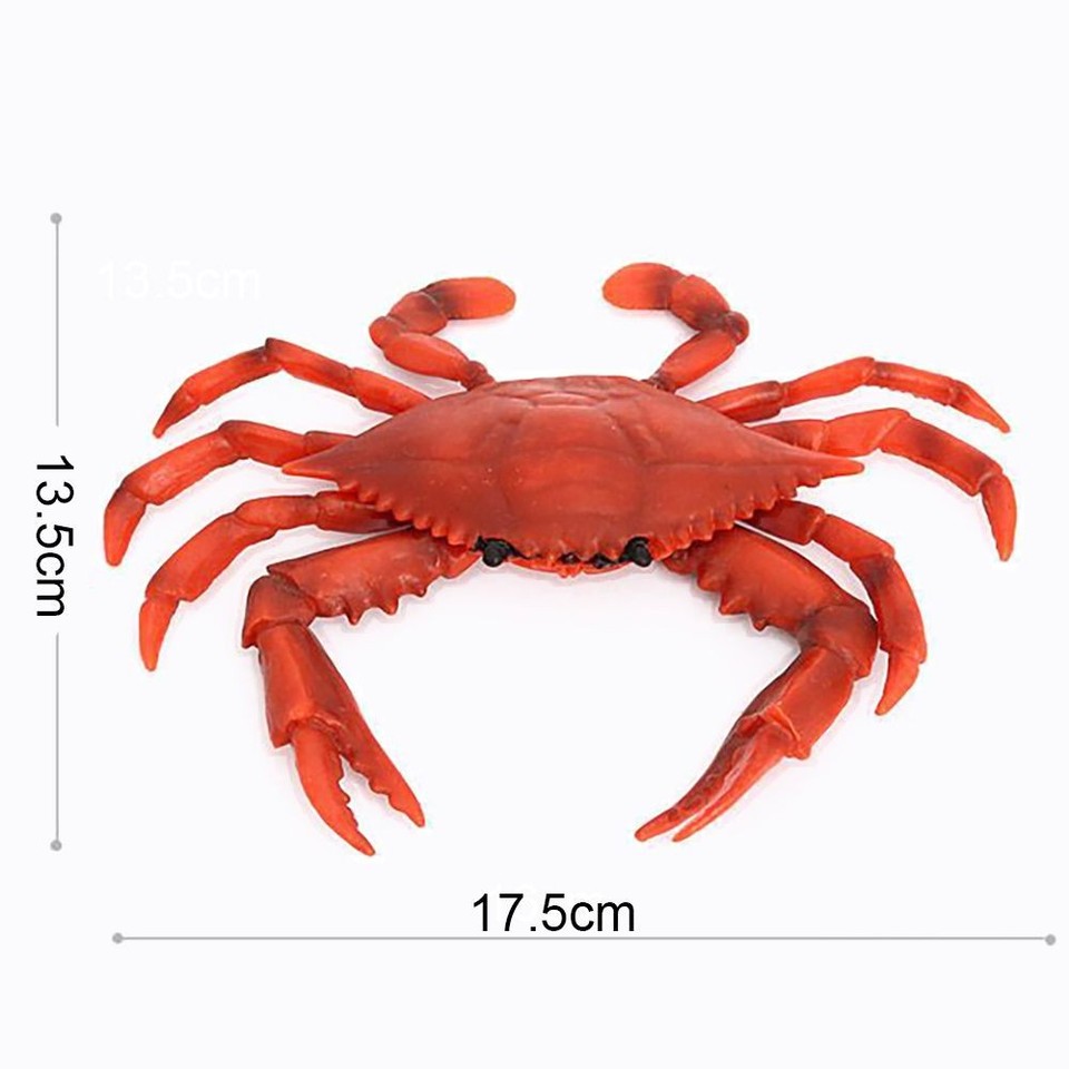 Toy Kids Cognition Sea Animal Figurine Red Crab Model Simulation Crabs ...