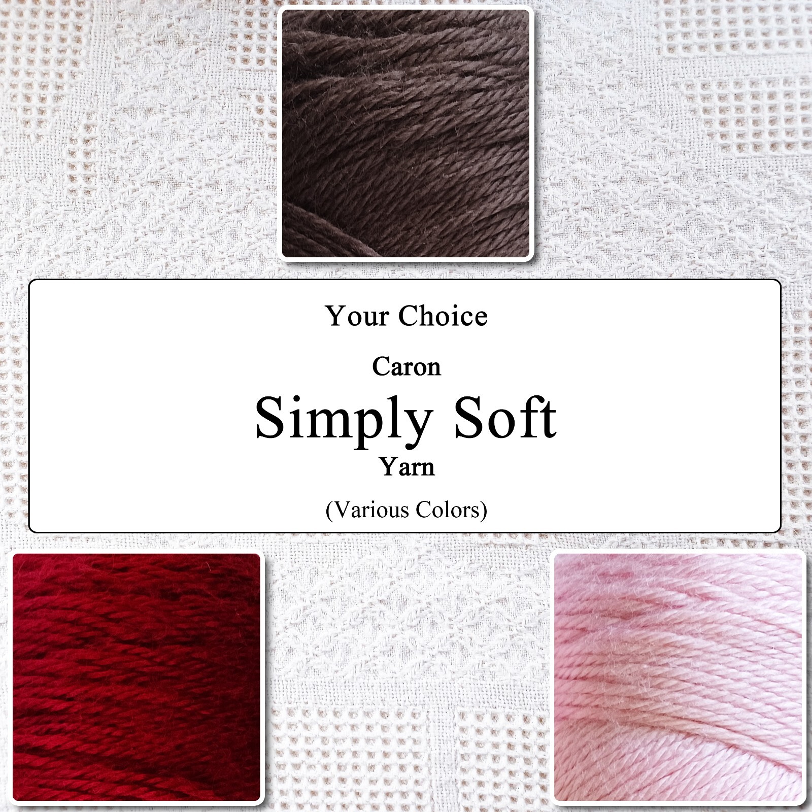 Caron Simply Soft Yarn, CHOICE of Colors, Full 6 oz. Skeins | eBay