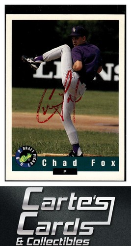 Chad Fox 1992 Classic Draft Picks #100 Cincinnati Reds TTM/IP Signed ...
